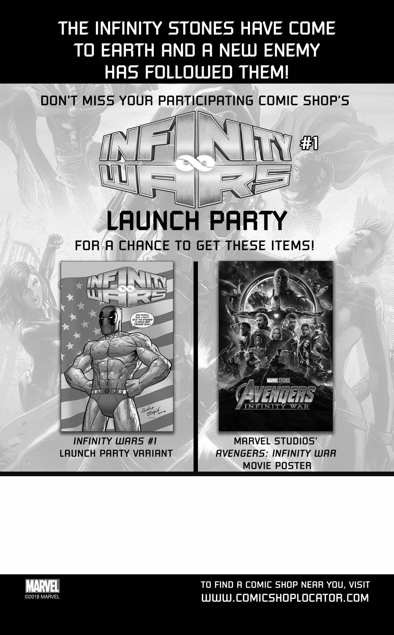 Ignite The Infinity Wars with INFINITY WARS #1 Launch Parties! | The ...